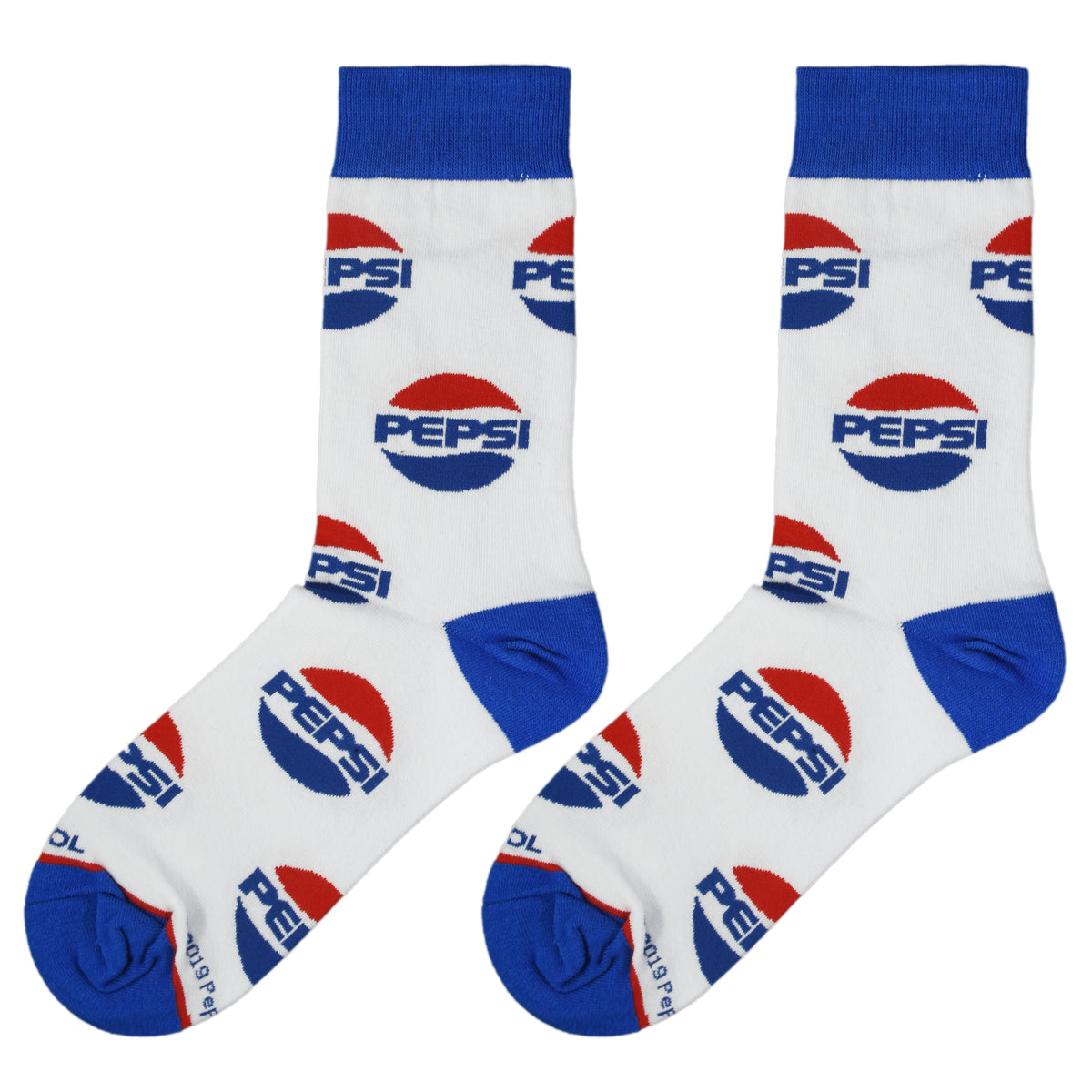 Pepsi Allover Logo - Men's White & Blue Socks – Mike's Wild Crazy Socks